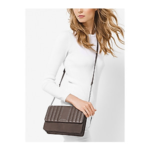 MICHAEL Michael Kors Womens Brooklyn Grommet Lg Crossbody Cinder One Size