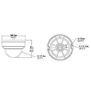 GeoVision GV-TDR4702-0F 4MP H.265 Super Low Lux WDR IR Mini Fixed Rugged IP Dome Camera, Intelligent IR Motion Detection, IP67 and IK10 Standards