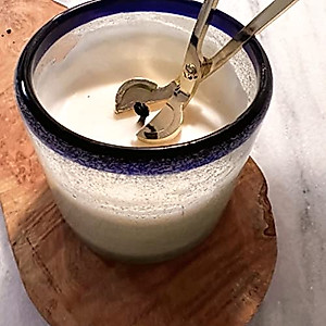 Paddywax Candle Accessories Wick Trimmer, Shiny Brass