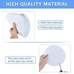 Aemygo 100 Pack Thick Felt Plate Dividers 3 Sizes China Dish Separators Protectors Soft Felt Plate Protectors for Protecting and Stacking Cookware Porcelain Glass Bowls Ceramics(5in, 7.5in, 10.5in)