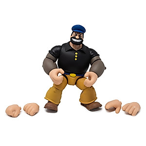 Boss Fight Studio Bluto Popeye The Sailor Man Classics Wave 1 Collectible Action Figure – Highly Articulated Figurine with Accessories Including Alternate Hands and Removable Hat - 1:12