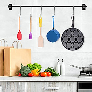 SumDirect 5Pcs 5 7/10 Inch Extra Large S Hooks, Heavy Duty Stainless Steel S Shaped Hooks for Hanging Apparel Kitchenware Utensils Plants Towels Gardening Tools