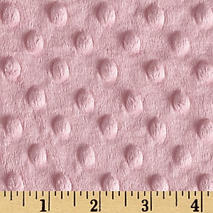 Shannon Minky Cuddle Dimple Baby Pink, Fabric by the Yard