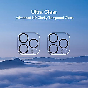 Ailun Camera Lens Protector for iPhone 13 Pro 6.1" & iPhone 13 Pro Max 6.7",Tempered Glass,9H Hardness,Ultra HD,Anti-Scratch,Easy to Install,Case Friendly [Does not Affect Night Shots] [2 Pack]
