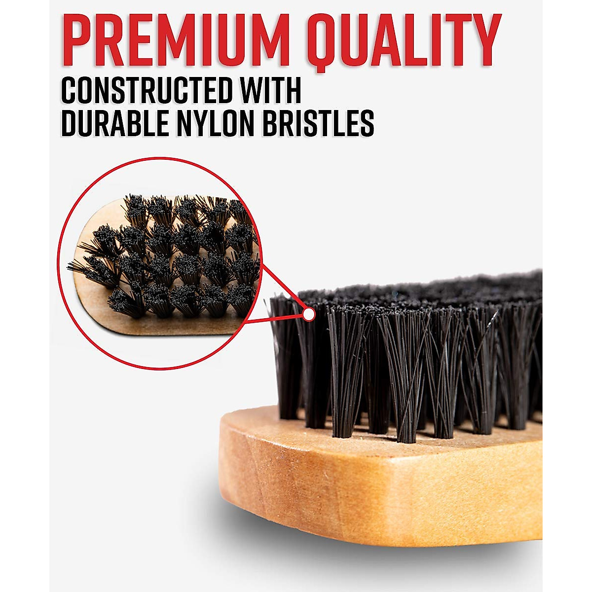 Adam's Polishes Cockpit Detailing Brush (Mini) - Car Cleaning Brush | Scrub Brush for Interior Leather Cleaner Carpet Upholstery Bathroom Fabric Shoe