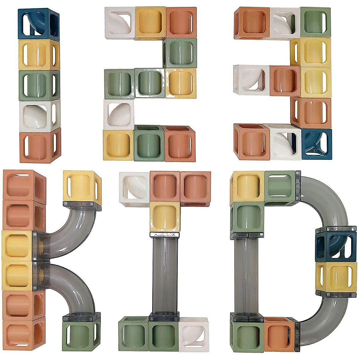 Magnetic Building Blocks Maze Marble Run Brain Game and STEM Toy for Boys and Girls