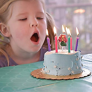 Mermaid Candle Set (Pack of 7 Candles) Themed Birthday Party Supplies, Party Decorations