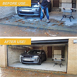 Universal Garage Door Bottom Threshold Seal Rubber Strip with Adhesives, DIY Weatherproof Weather Stripping Replacement (16FT)