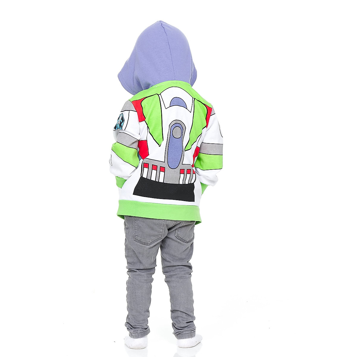 Disney Pixar Toy Story Buzz Lightyear Little Boys Fleece Zip Up Hoodie Green 6