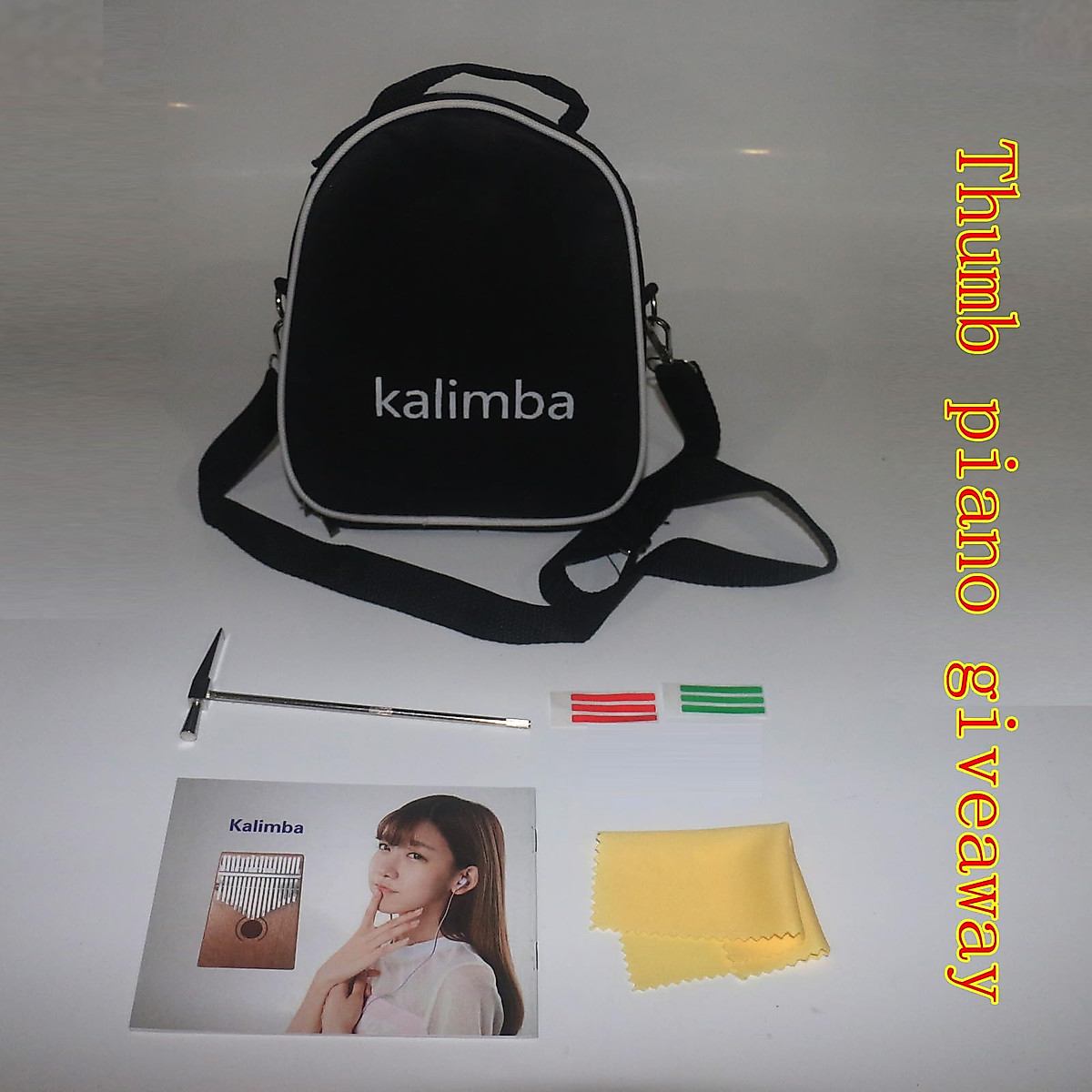 kalimba thumb piano 17 key finger piano musical instrument gift + shoulder bag