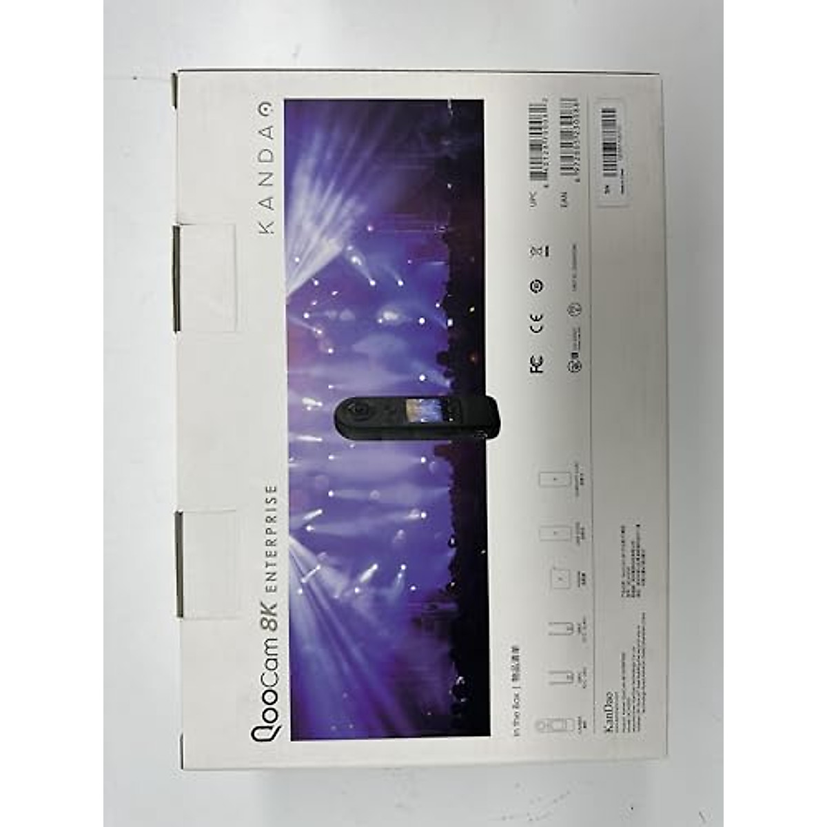 KanDao 8K Enterprise Live Streaming Camera, 1.5X Bigger Sensor Professional 360 Degree Live Streaming Camera, in-Camera 8K/4K 30MP 30FPS 360 Live Streaming Solution, 5G 8K 360 VR Live Camera