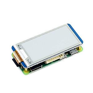 waveshare TOP1 2.13inch e-Paper Display HAT for Raspberry Pi Black/White Electronic Ink Display Screen 250x122 Resolution Supports Partial Refresh 3.3V/5V