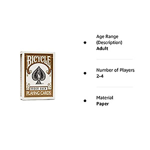 Bicycle Rider Back Gold Deck