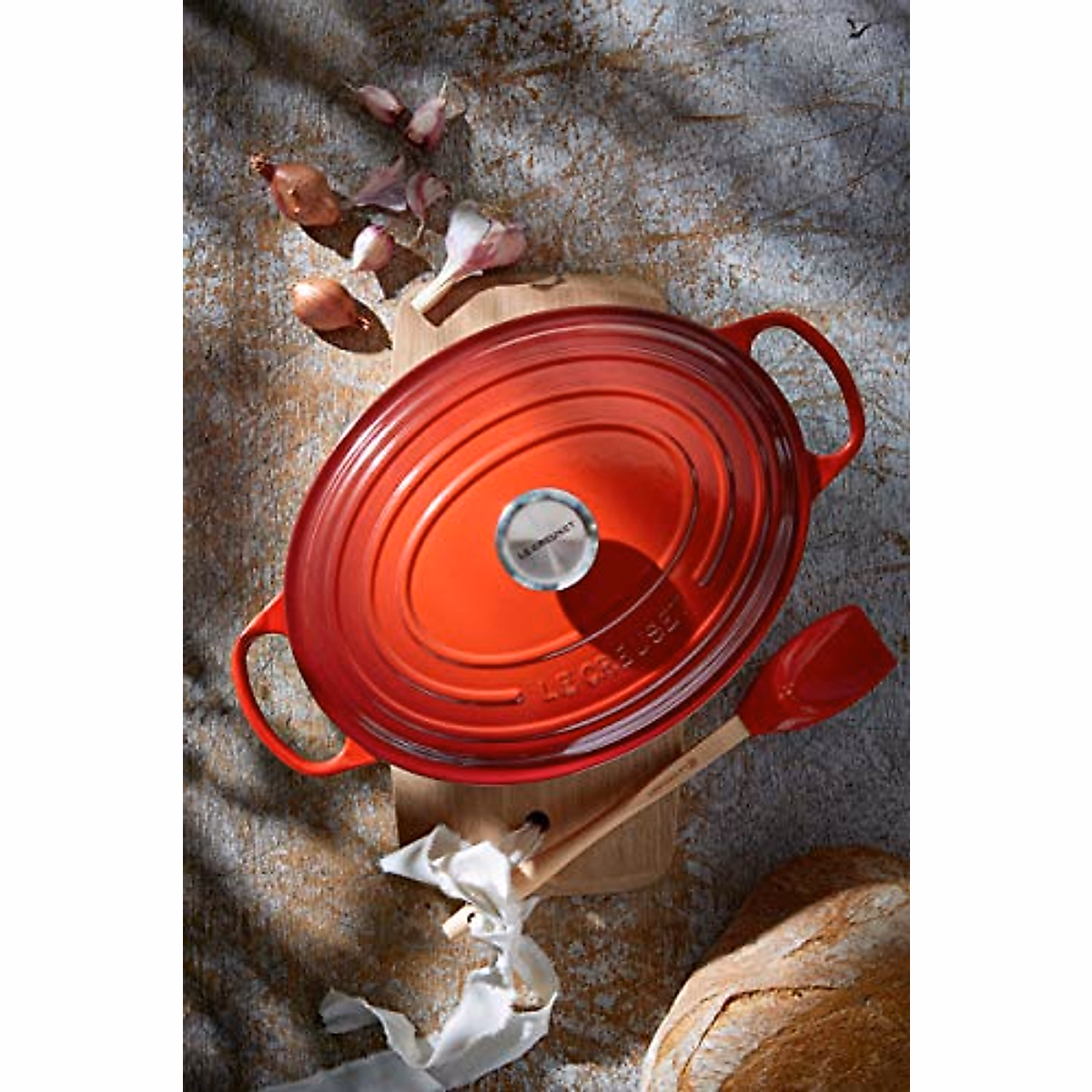 Le Creuset Enameled Dutch Oven Cast Iron Signature Oval Casserole, 40cm, 15.5 Qt, Cerise
