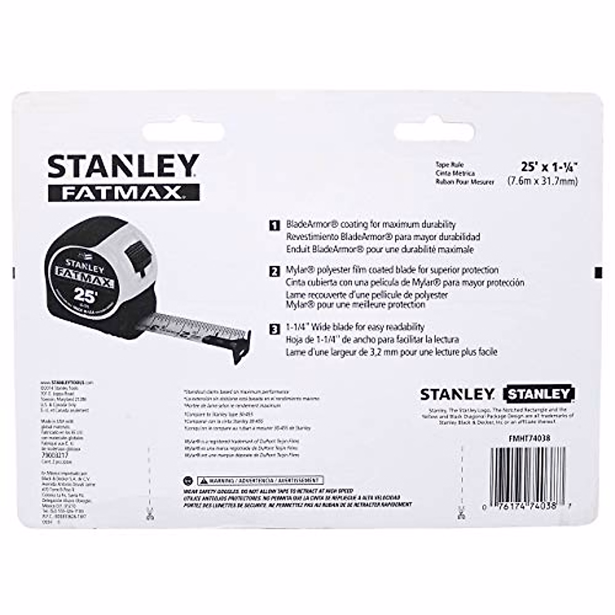 STANLEY Consumer Tools FMHT74038 25' Fatmax Tape Measure (2 Pack)