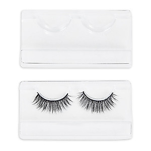 100 Pack Empty Eyelash Packaging Box with Tray, Marble Gold Foil False Lash Holder Case for Wholesale