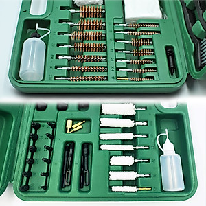 Universal Gun Cleaning Kit for .223 5.56 .308 7.62 .410 Cal,Rifle Cleaning Kit for Hunting Handgun Shotgun Pistol All Guns