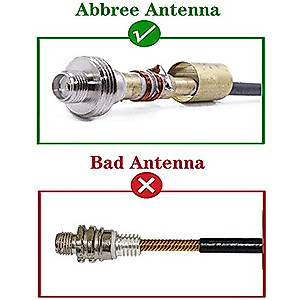 ABBREE AR-771 14.96Inch SMA-Female Dual Band Flexible Whip Handheld Antenna for Baofeng UV-5R BF-F8HP BF-F8TD,BF-F8GP,UV-82HP,UV-82 BF-888S GM-15Pro BF-H5/H6/H7 Kenwood Two Way Radio
