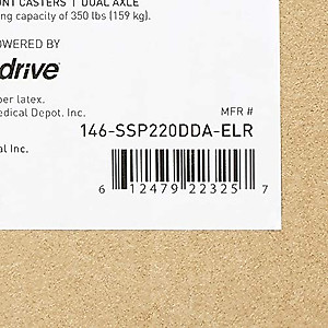 McKesson Wheelchair, Elevating Swing Away Foot Leg Rest, Desk Length Arms, 20 in Seat, 300 lbs Weight Capacity, 1 Count