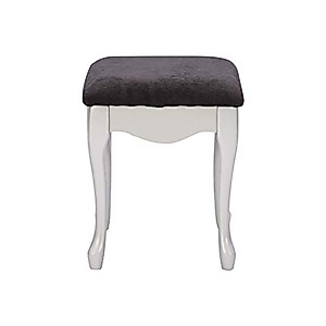 Linon Paloma Vanity Set, 30" x 40.5" x 19.25", Silver