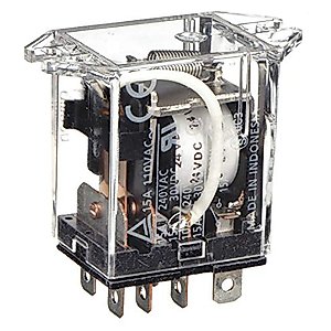Omron Industrial Automation Relay, Spdt, 240Vac, 30Vdc, 15A - LY1F-DC24