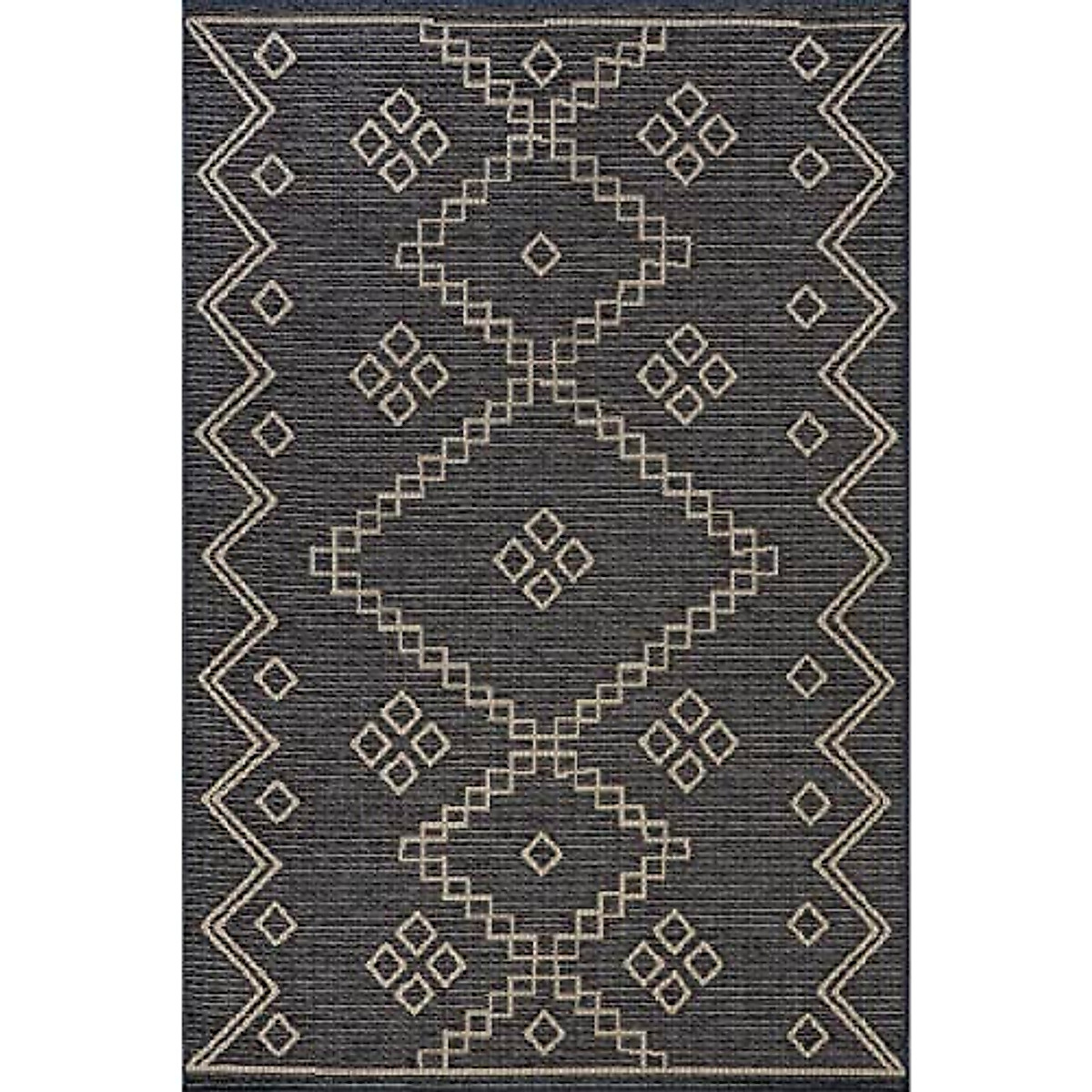nuLOOM Charter Diamonded Helix Indoor/Outdoor Area Rug, 5' x 8', Grey
