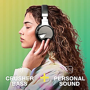 Audonia E7 Wireless Headphones with Mic Deep Bass, Bluetooth Headphones Over Ear, Hi-Def Audio, Comfortable Memory Foam Ear Cups with 30H Playtime for Travel, Home - Titanium Black