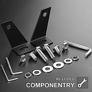 Rigidhore Led Light bar Kits 2Pcs 6inch & 42inch Single Row Flood & Spot Beam Combo 6,000K Color Temperature Off Road Light Driving Light for SUV ATV Truck Roof Bumper Pickup