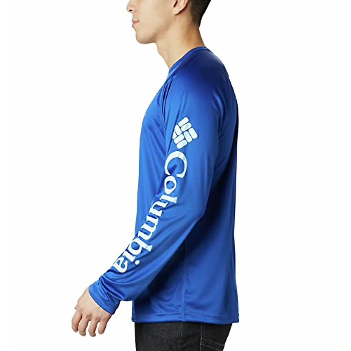 Columbia Men's Fork Stream Long Sleeve Shirt, Azul/Sky Blue, X-Large