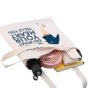 CMNIM Princess Dian- Tote Bag Princess Gift Lady Dian- Motivation Quote Only Do What Your Heart Tells You Shoulder Bag (Princess Dianan Tote Bag)