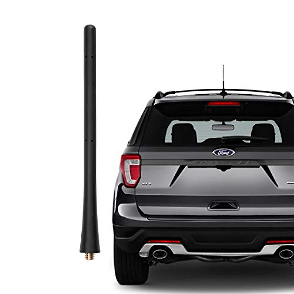 AMFRNE HM5Z-18813-A Direct Replacement for 2008-2019 Ford Focus Flex Fusion Explorer Fiesta Escape C-Max, 2007-2012 Mercury Milan, 2010-2019 Lincoln MKT 7" Roof Antenna Aerial DS7Z-18813-A