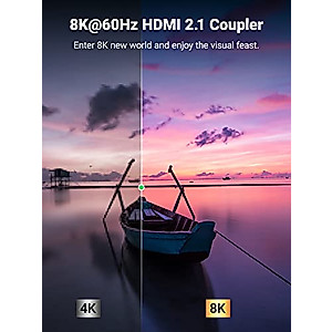 UGREEN HDMI Coupler 2 Pack, 8K@60Hz HDMI Female to Female Adapter HDMI 2.1 Connector 3D 4K@120Hz Extender Compatible with HDTV Roku Stick Chromecast HDMI Cable Laptop PC, Grey