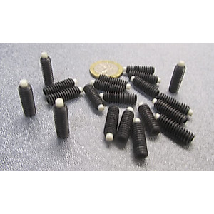 Black Oxide Steel Nylon Tip Set Screw 1/4"-20 x .750" Thread Length 20 pcs