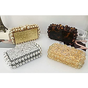 Solyinne Womens Clutch Purse Evening Bag Envelope Acrylic Evening Clutch Bridal Wedding Party Club Purses Handbags