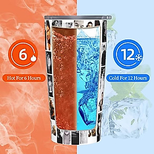 OAEWRE Mark Actors Wahlberg Stainless Steel Mug Insulated Tumbler Coffee Mugs with Lids and Straw Double Wall Vacuum Cup 20oz