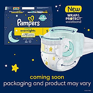 Diapers Size 6, 42 Count - Pampers Swaddlers Overnights Disposable Baby Diapers, Super Pack (Packaging & Prints May Vary)