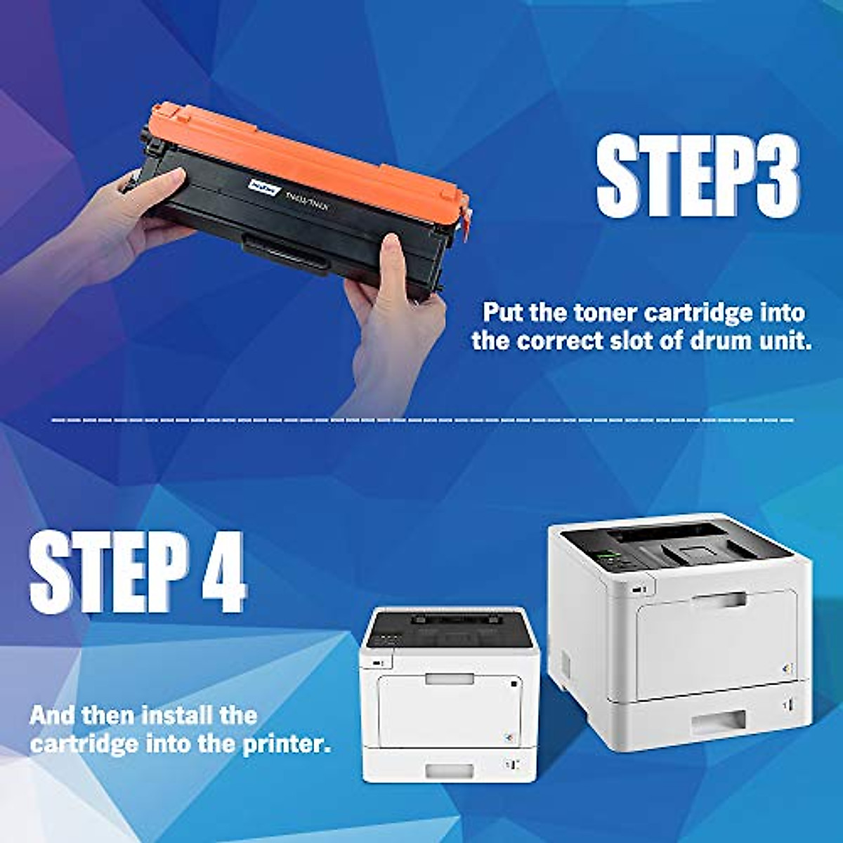 INK E-SALE Compatible Toner Cartridge Replacement for Brother TN433 TN431 High Yield, 4 Pack, Black Cyan Yellow Magenta