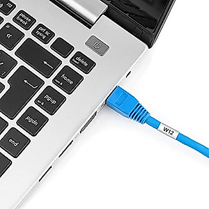 Cruxer Compatible for Brother HSE221 HS2-221 8.8mm 3/8" (0.34 Inch) Heat Shrink Tube Label Tape Black on White for PTE550 PTP750 PTD210 PTD450 PTD400AD PTH110 PT710BT Label Makers, 6-Pack