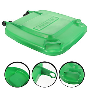 Milisten Outdoor Garbage Can Replacement Lid: Sanitation Waste Bin Cover Waste Container Trash Can Lid Recycle Can Lids Trash Can Supply Parts Round Trash Can Swivel Cover