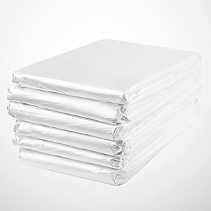 Hemoton White Garbage Bags Clear Garbage Bags, 50 pcs Trash Bags Garbage Bags, Wastebasket Bin Liners, Thickened Trash Bags for Bathroom Bedroom Office Garbage Can (90 * 70cm) Comforter Storage Bag