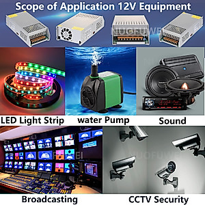 New Version DC 12V 1000W Power Supply Adapter 110V AC to 12V DC Converter Power Supply 12V 83A 1000W Switch Transformer for Motor Pump CCTV Security Camera Car Stereo 3D Printer and More 12V Device