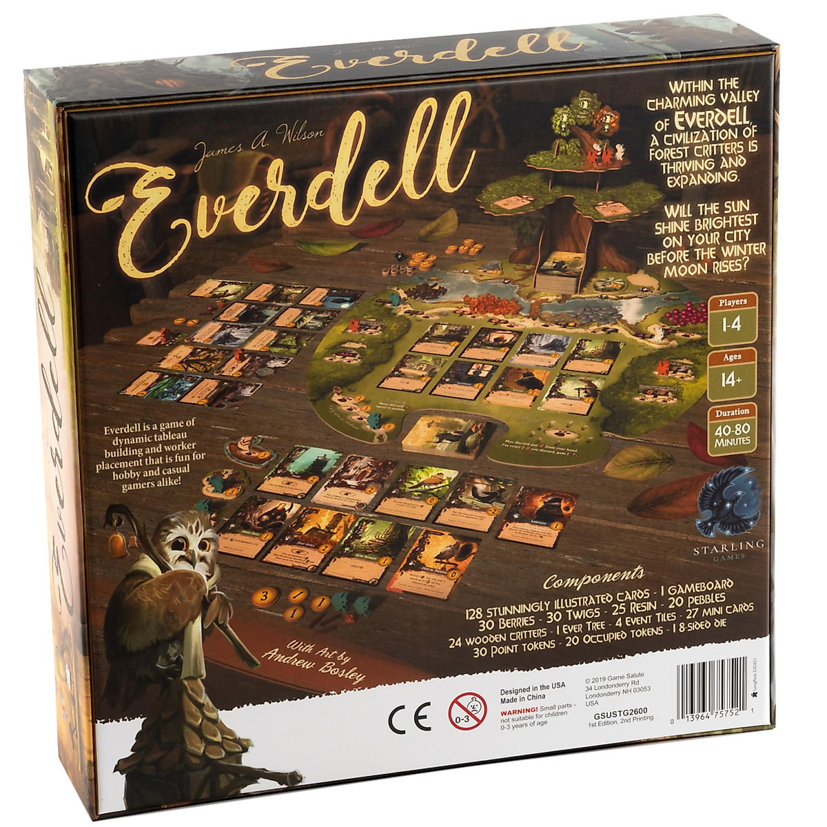 Everdell Standard Edition by Starling Games - 1-4 Player Game Where You Build a Woodland City Full of Adorable Critters