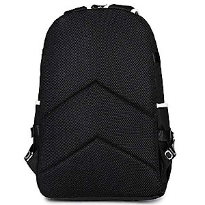 HUIHSVHA Anime Print Backpack Large Capacity School Laptop Bag with USB Charging Port Travel Daypack For Adult Boys Girls