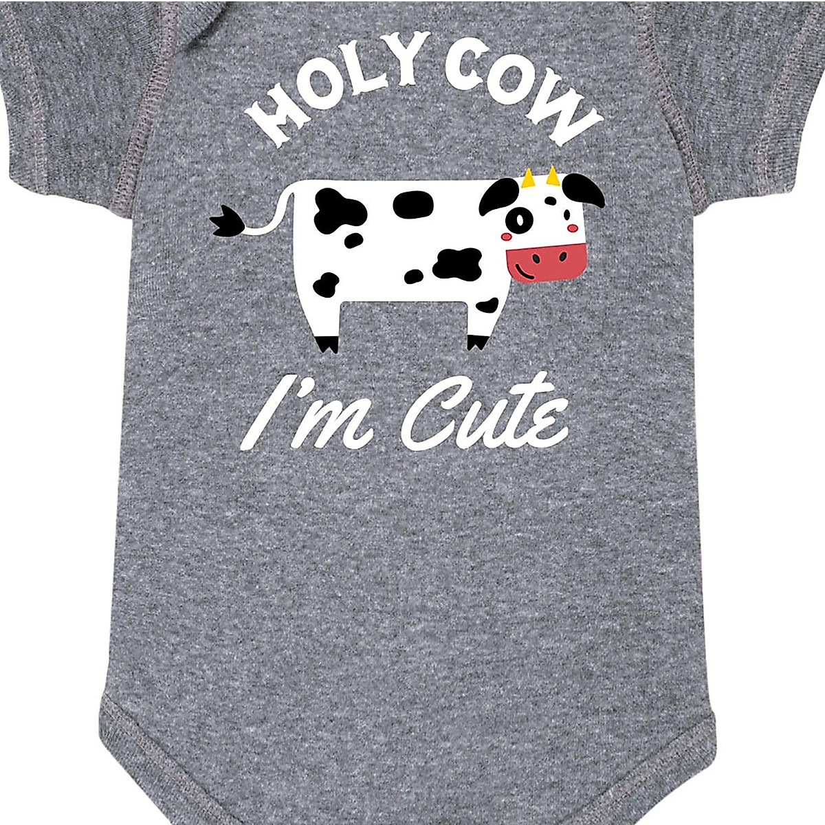 Country Casuals Holy Cow I'm Cute - Infant Baby One Piece - Size Newborn Athletic Heather