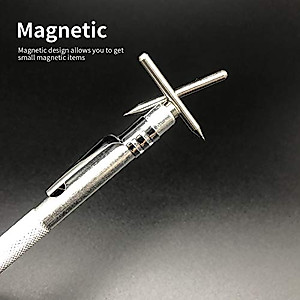 CDIYTOOL 4 Pack Tungsten Carbide Scriber with Magnet, 90-95 HRA Etching Engraving Pen with 8pcs Replacement Marking Tips for Glass,Ceramics,Metal Sheet,Stone Por