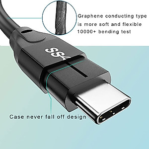 QCEs USB C 3.1 Gen 2 Cable 15Ft, USB C to C Cable 100W PD Charging 4K Video, 5Gbps Data for Thunderbolt 3/4 Port Compatible with MacBook Pro/Air, Mac Mini, iPhone 15, Galaxy S23, Quest 2