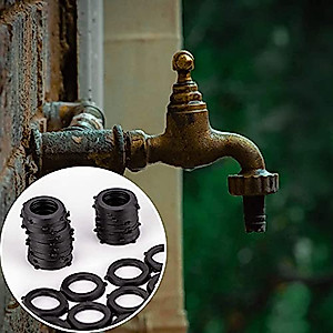 LUTER Garden Hose Washers, O-Ring Rubber Washers Seals Self Locking Tabs, Pack of 30