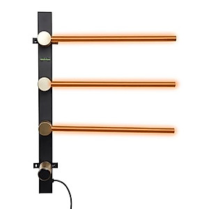 Bathroom Towel Rack, Space-Saving 3-Bar Towel Warmer, Warming Rod with Fast Heating for Hotels Swimming Centers Kitchens