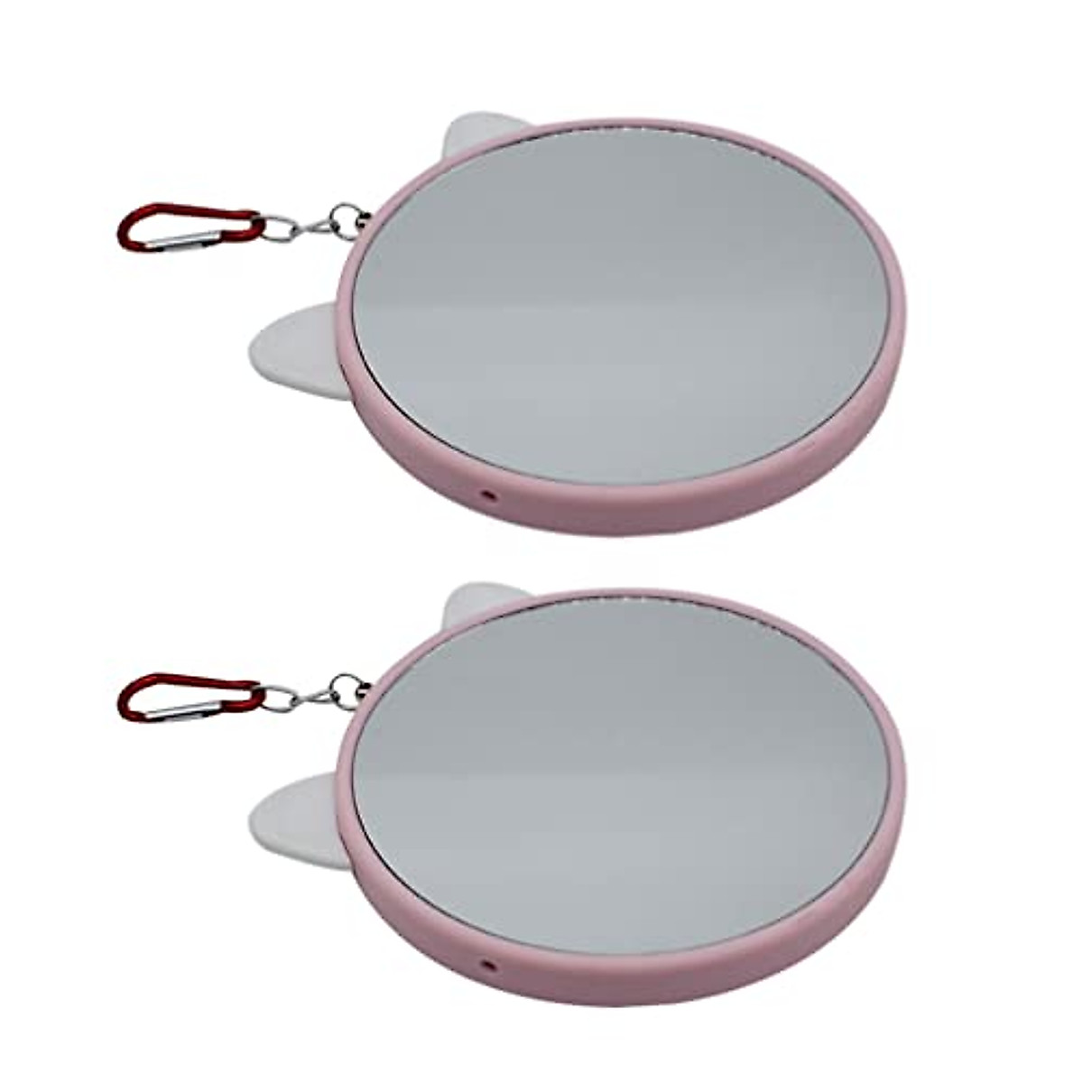 Mipcase Bird Mirror Bird Mirror 2Pcs Bird Mirror Pet Bird Mirror Toy Cage Parrot Cage Toys Swing Fun Play Toy for Parakeet Cockatiel Bird Cages Accessories Parakeet Mirror Bird Toy