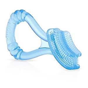 Nuby Silicone Gum Massager, Colors May Vary, 5"